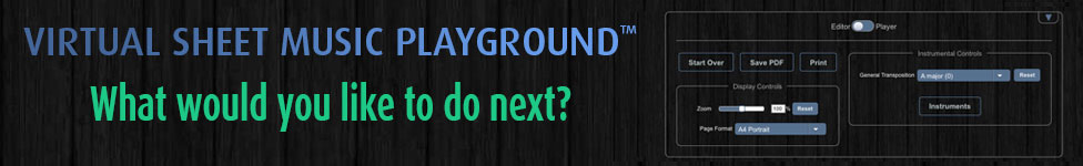 Virtual Sheet Music Playground™ - The new MusicXML viewer and editor ...